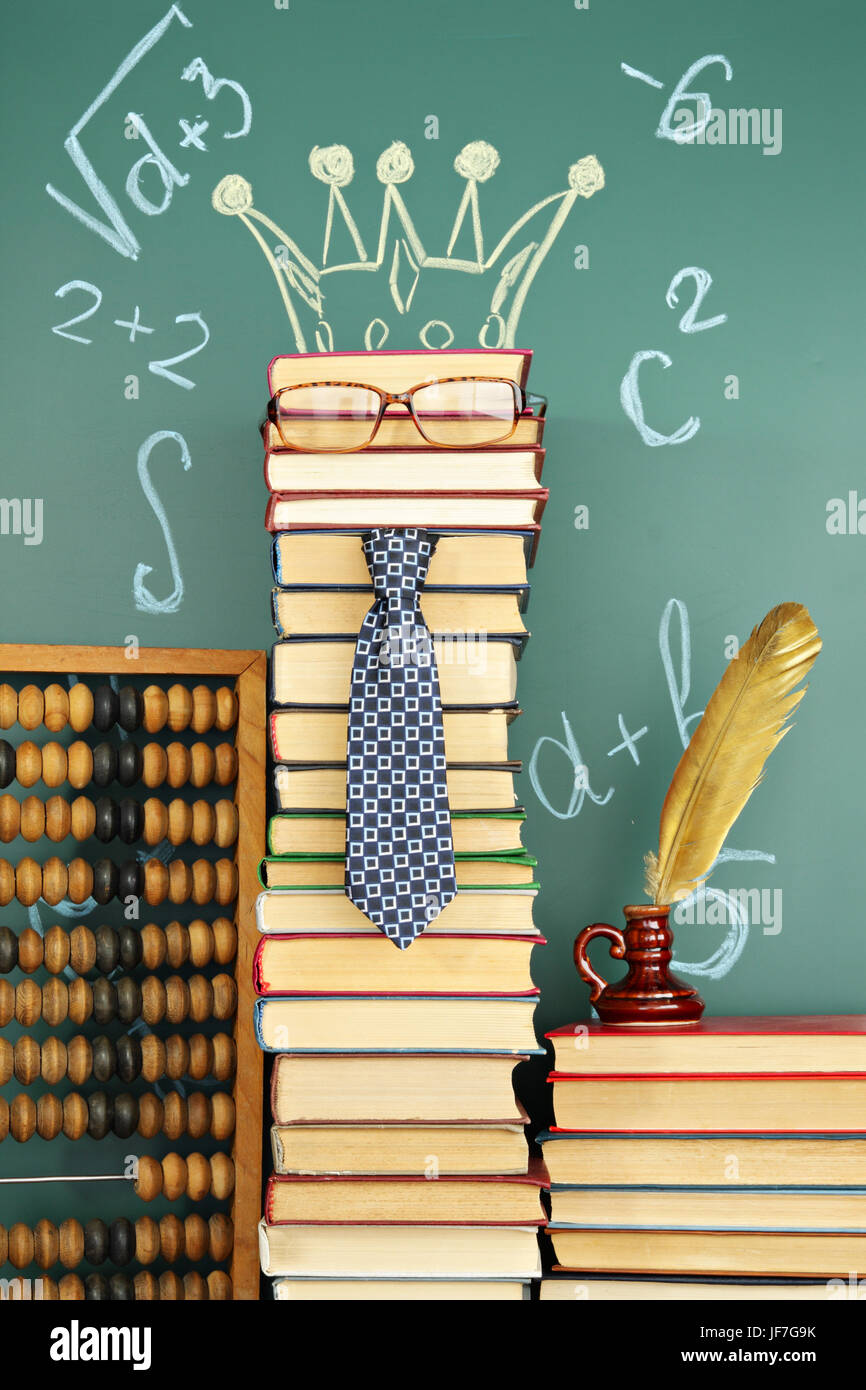 Education unusual concept, mathematics is the Queen of Sciences Stock ...