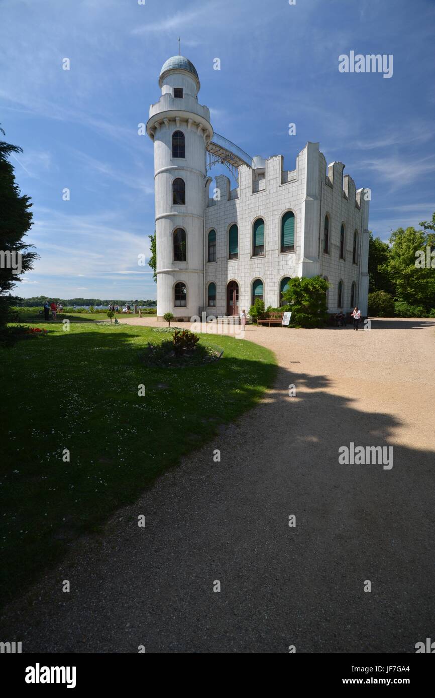 The castle on the Peacock Island (Pfaueninsel) in Berlin on June 11 ...