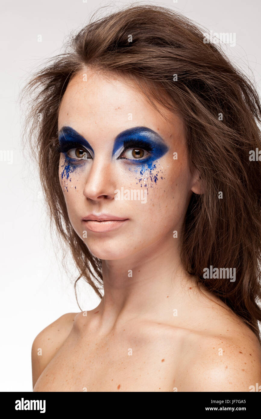 seductive Woman with creative make up Stock Photo - Alamy
