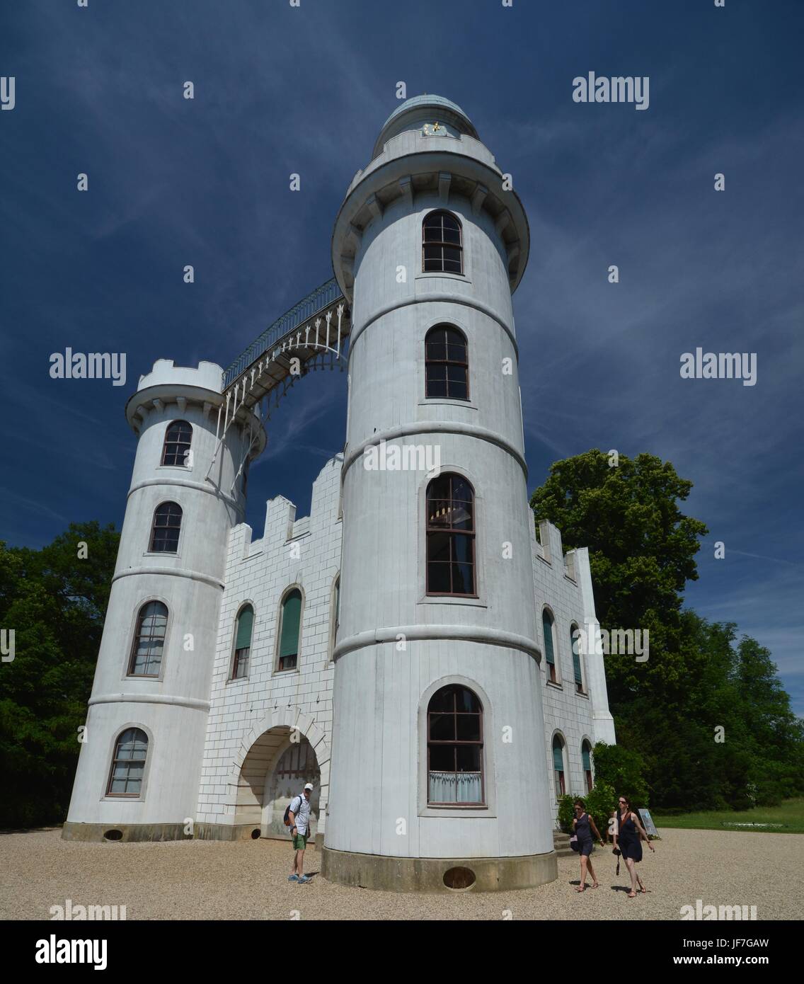 The castle on the Peacock Island (Pfaueninsel) in Berlin on June 11 ...