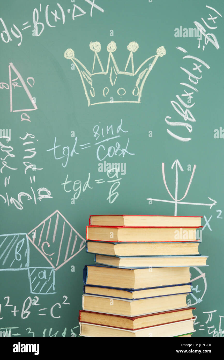 Education unusual concept, mathematics is the Queen of Sciences Stock ...