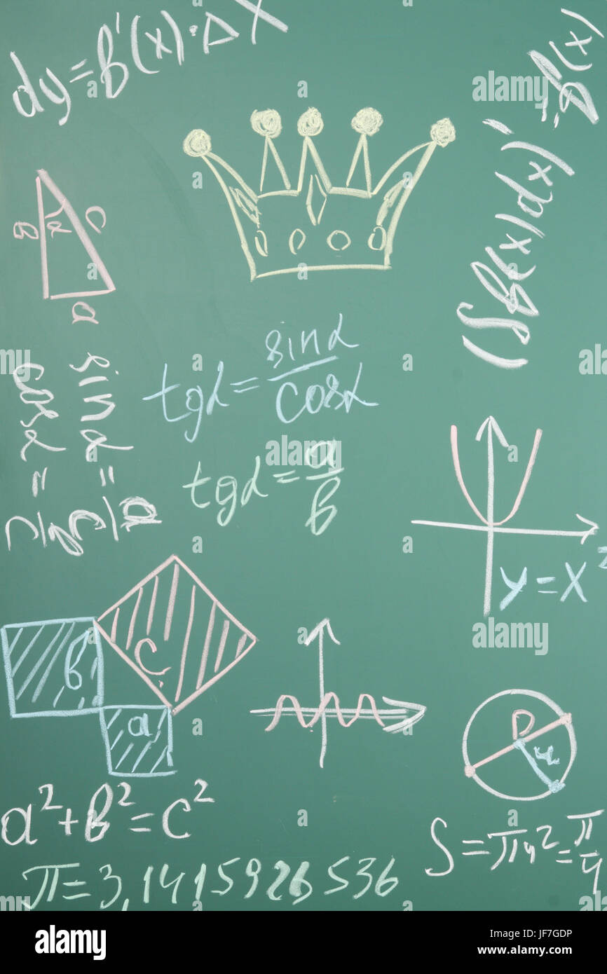 Education unusual concept, mathematics is the Queen of Sciences Stock ...