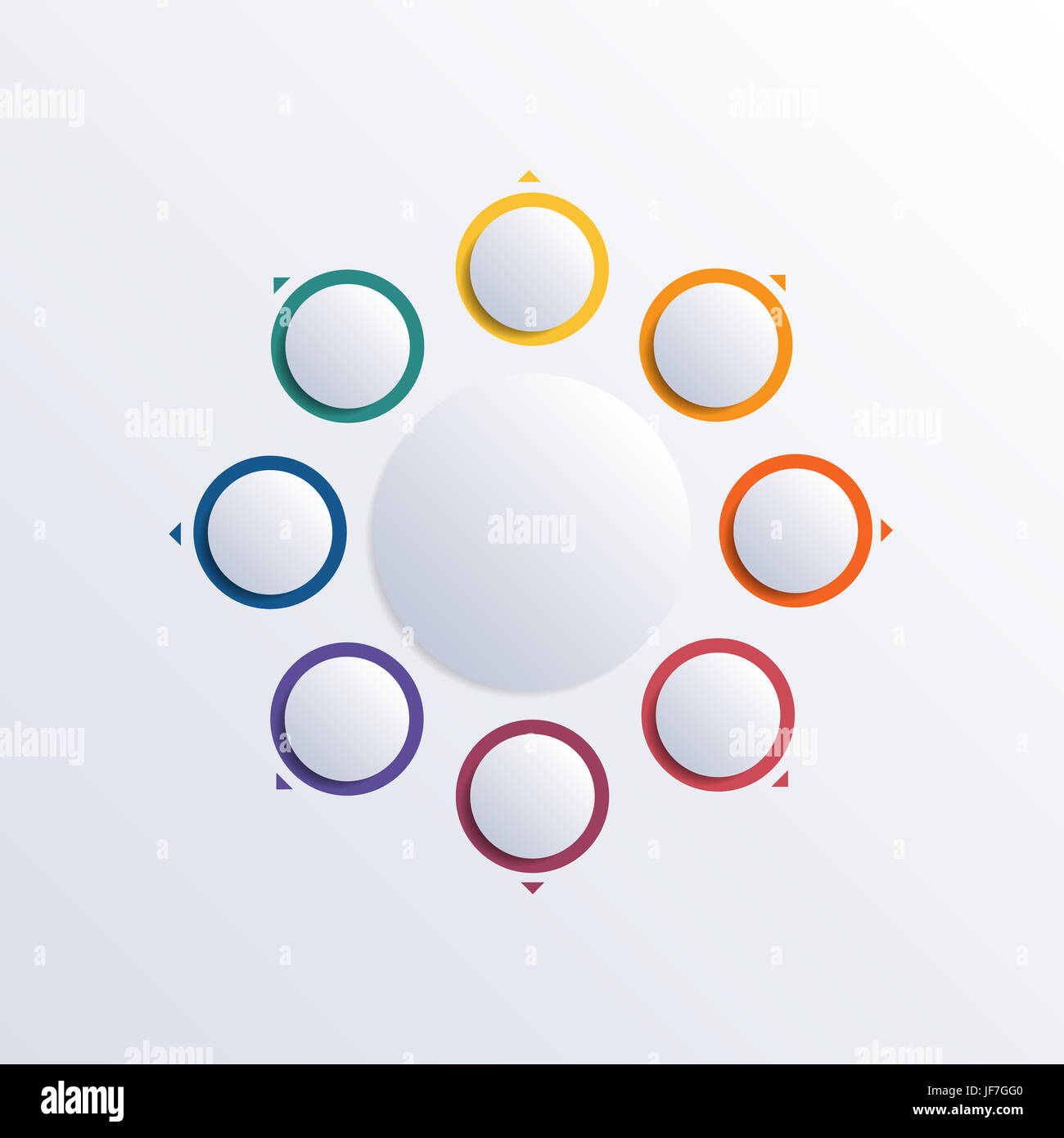 8 part circle infographic hi-res stock photography and images - Alamy