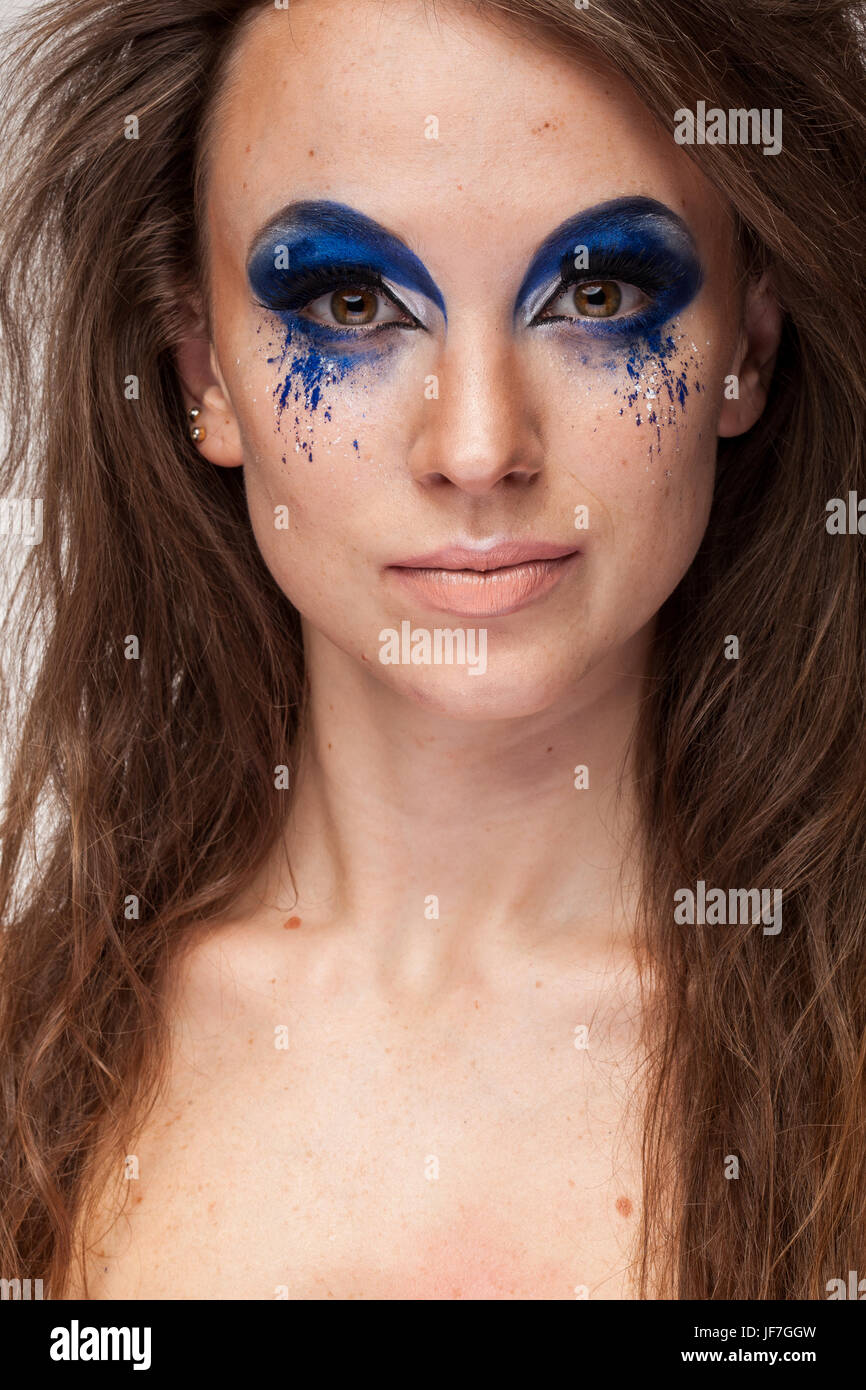 Fashion portrait of creative makeup Stock Photo - Alamy