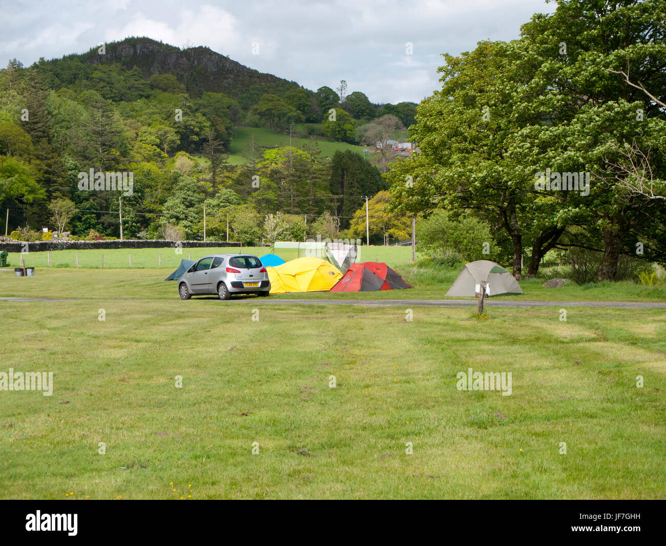 Camping near Capel Curig, North Wales, UK Stock Photo - Alamy