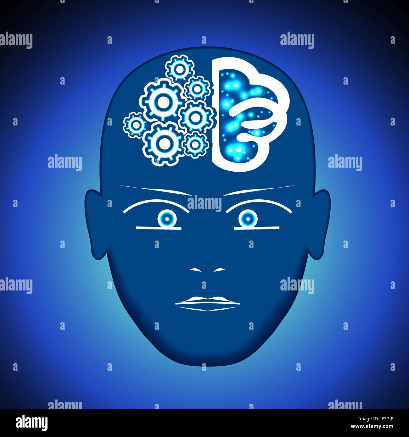 Brain gears hi-res stock photography and images - Alamy