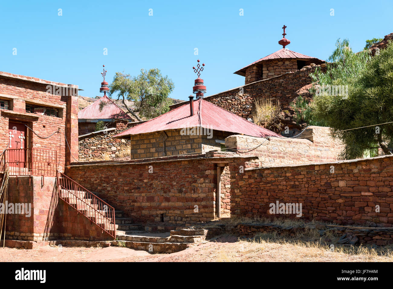The old abreha atsbeha rock church hi-res stock photography and images ...