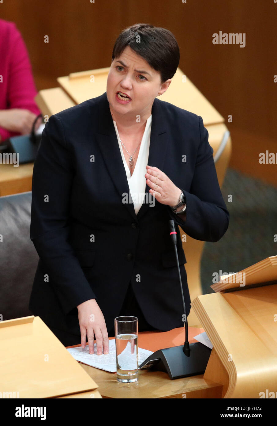 Scottish Conservative leader Ruth Davidson during First Minister's ...