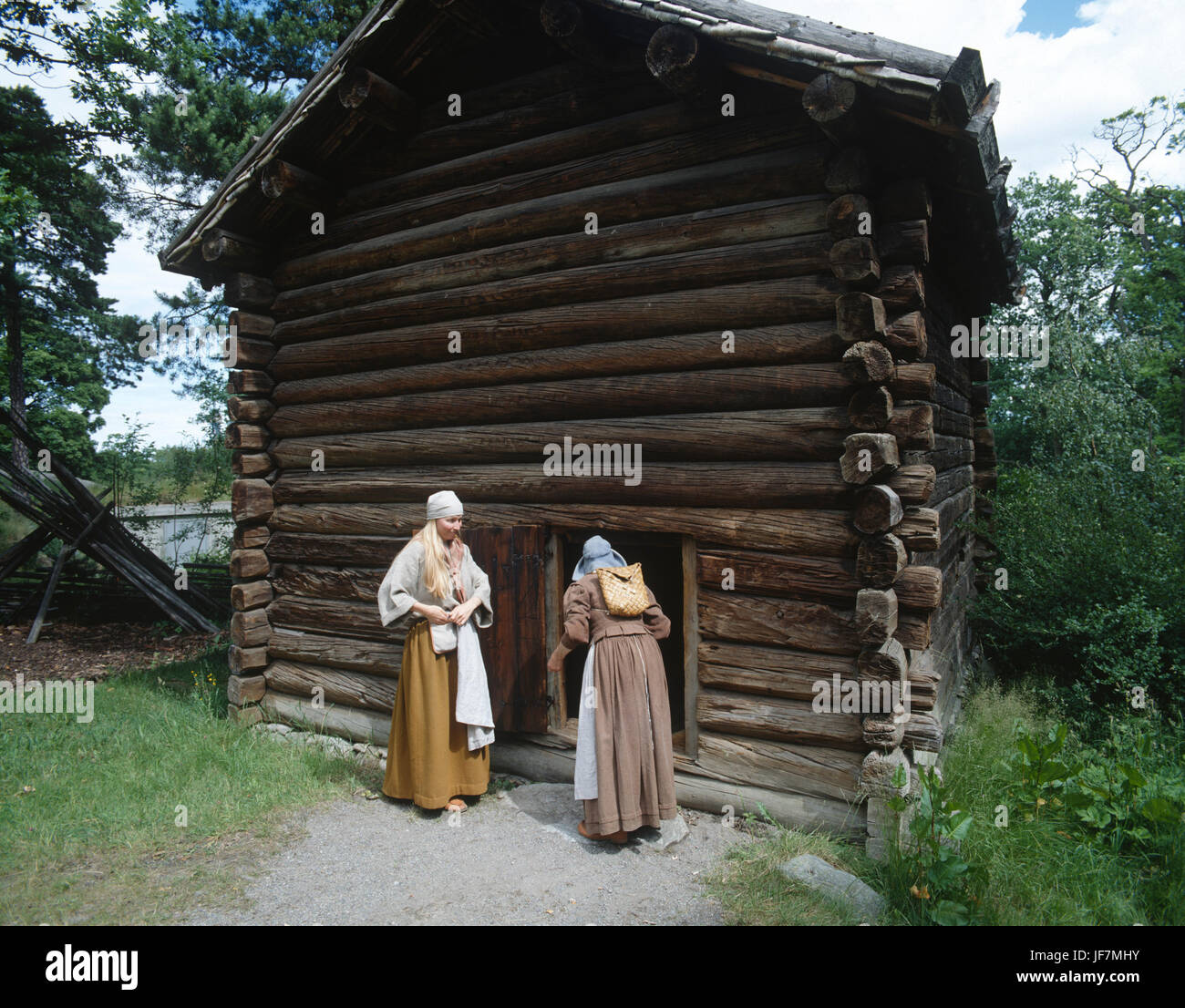 Sweden, Stockholm, Skansen, The World's First Open Air Museum Stock ...