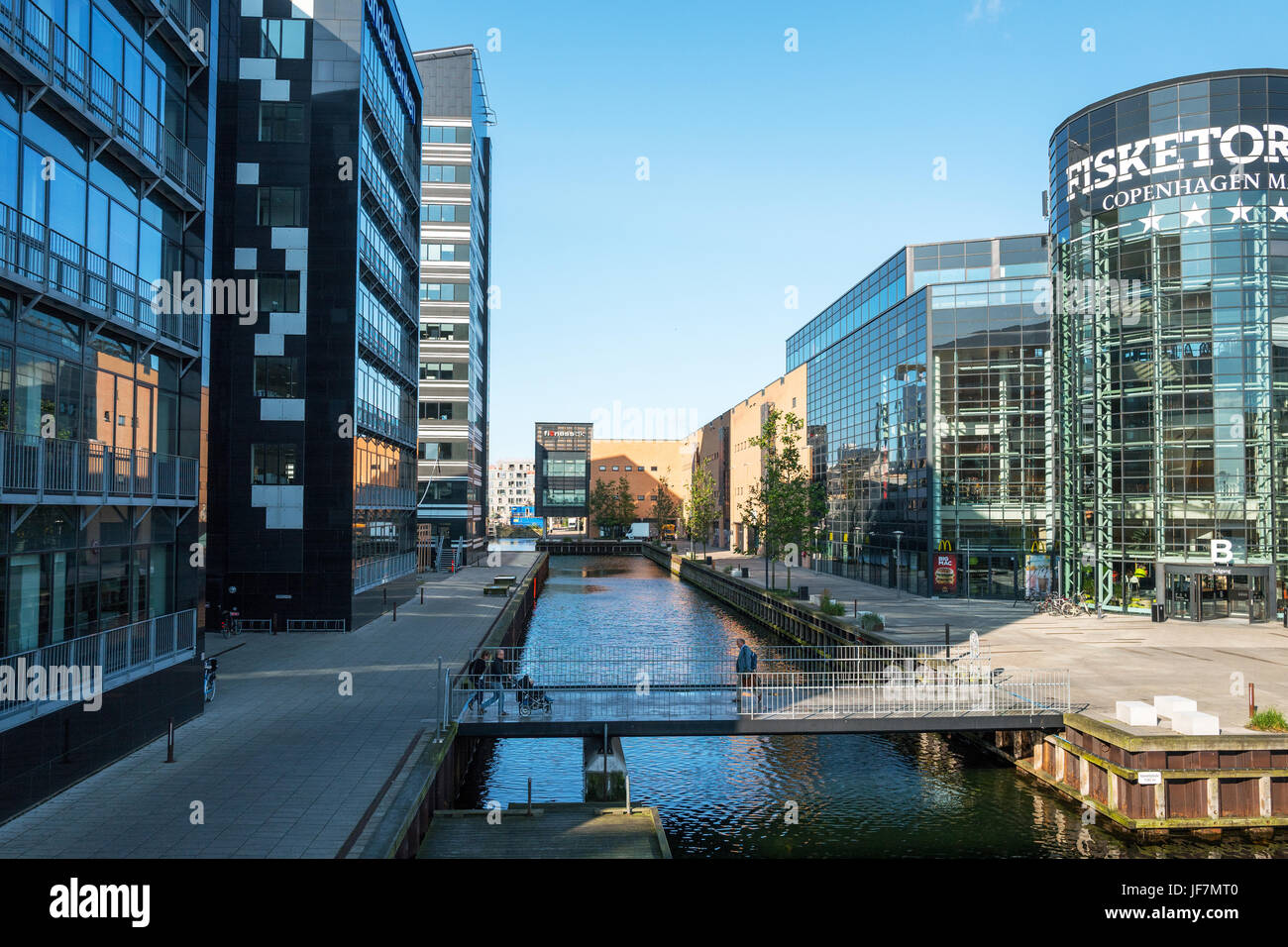 The modern architectures of the island brygge quarter hi-res stock ...