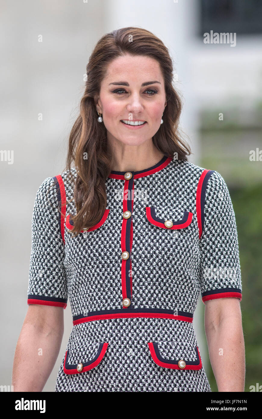The Duchess of Cambridge during a visit to the Victoria and Albert ...