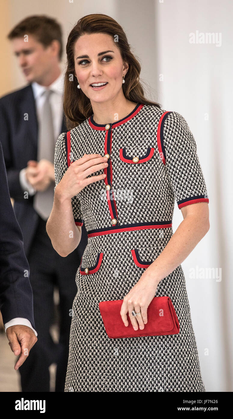 The Duchess of Cambridge during a visit to the Victoria and Albert ...