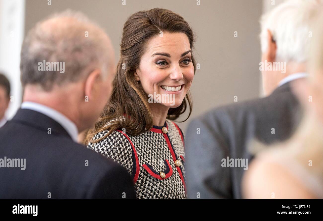The Duchess of Cambridge during a visit to the Victoria and Albert ...
