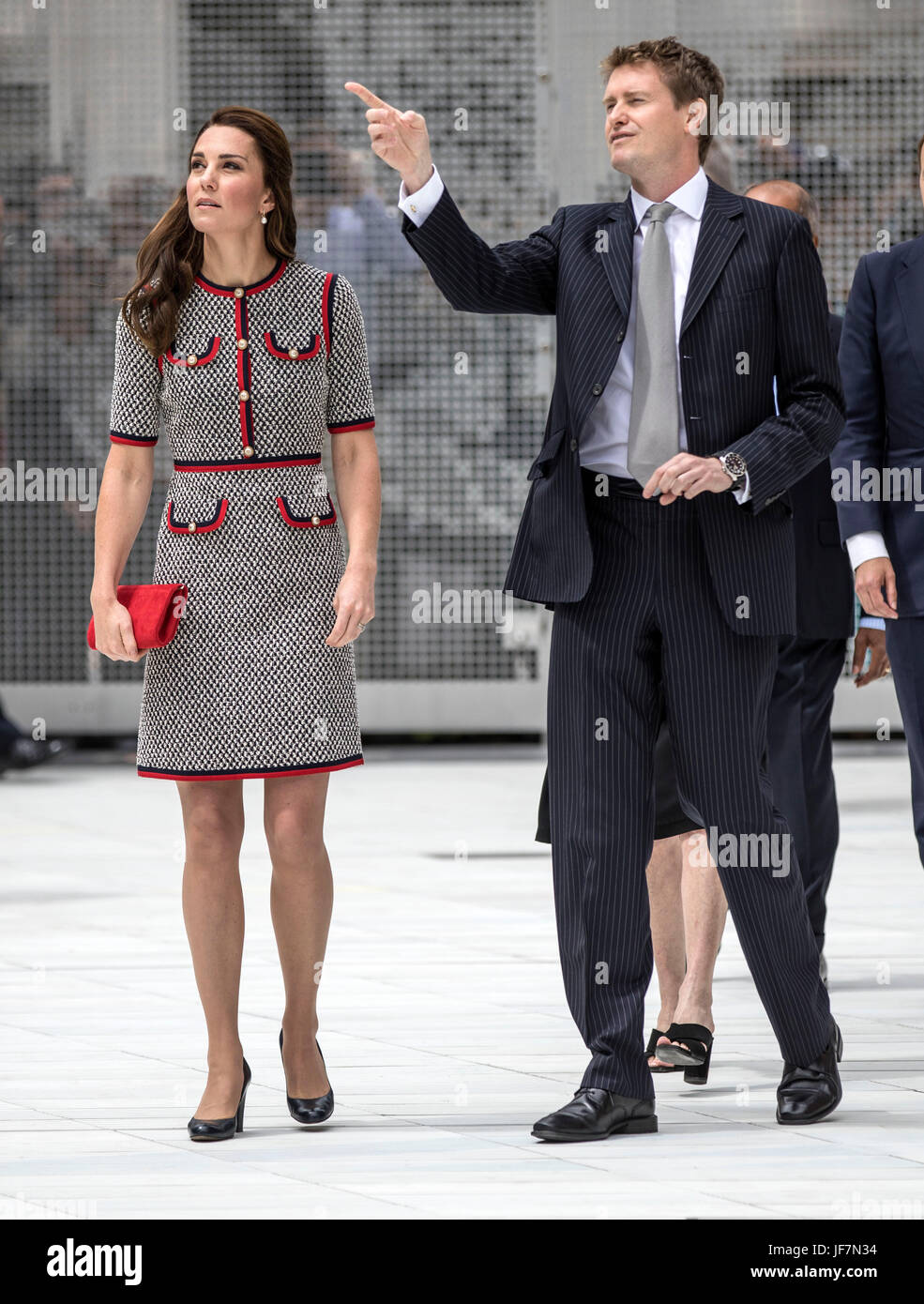 The Duchess of Cambridge walks in the newly created Sackler courtyard ...