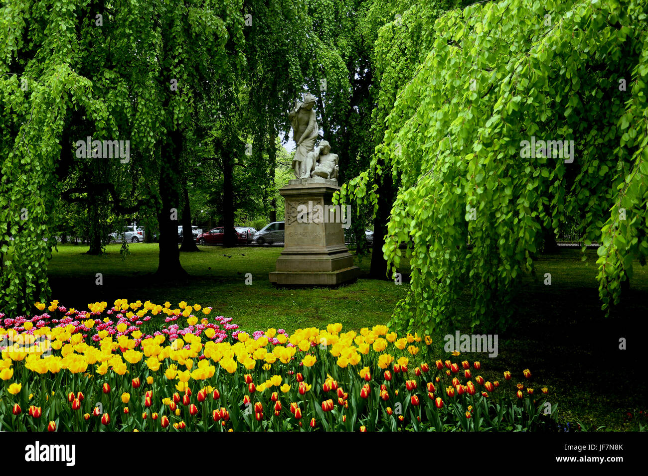Park in Krakow. Poland Stock Photo - Alamy