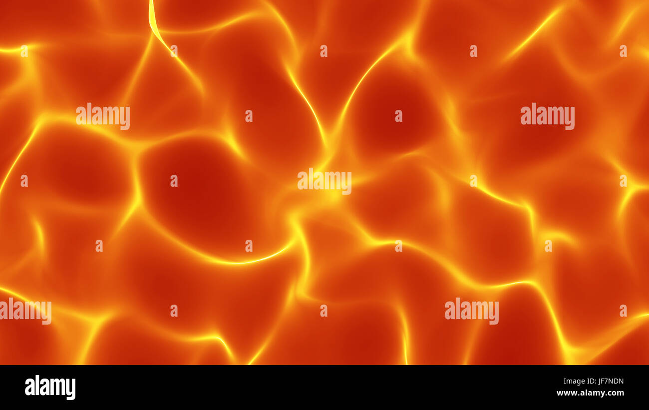fiery abstract waves background - smooth shape surface - central ...