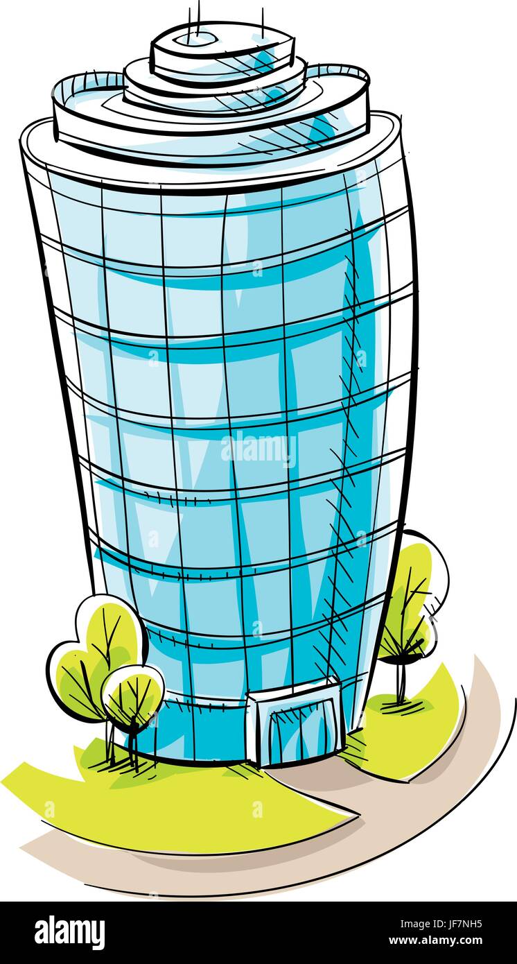 Luxury condominium tower Stock Vector Images - Alamy