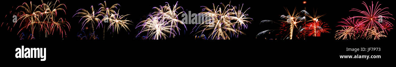 High altitude fireworks Stock Photo - Alamy