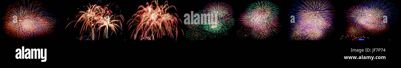 High altitude fireworks Stock Photo - Alamy