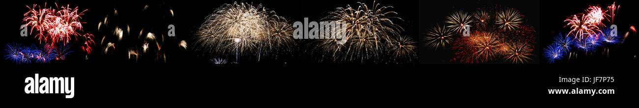 High altitude fireworks Stock Photo - Alamy