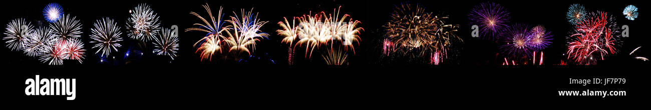 High altitude fireworks Stock Photo - Alamy