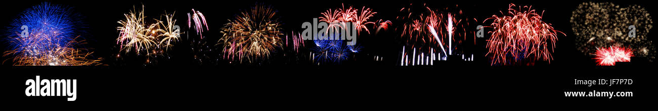 High altitude fireworks Stock Photo - Alamy
