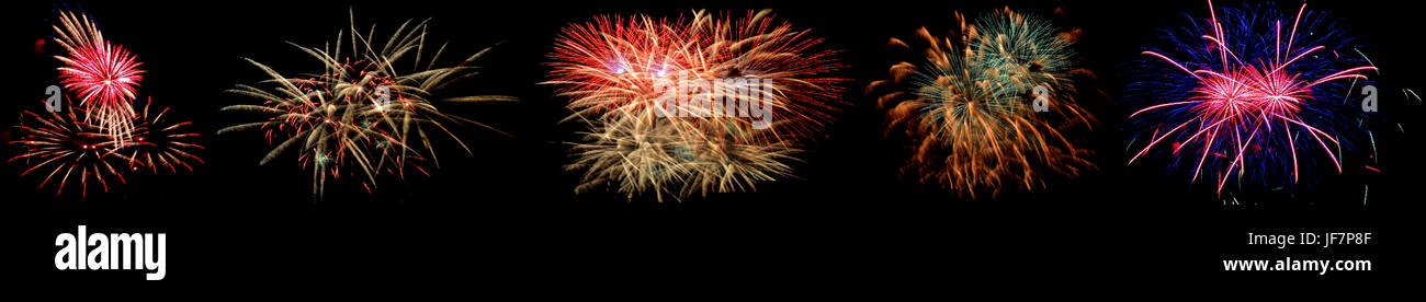 High altitude fireworks Stock Photo - Alamy