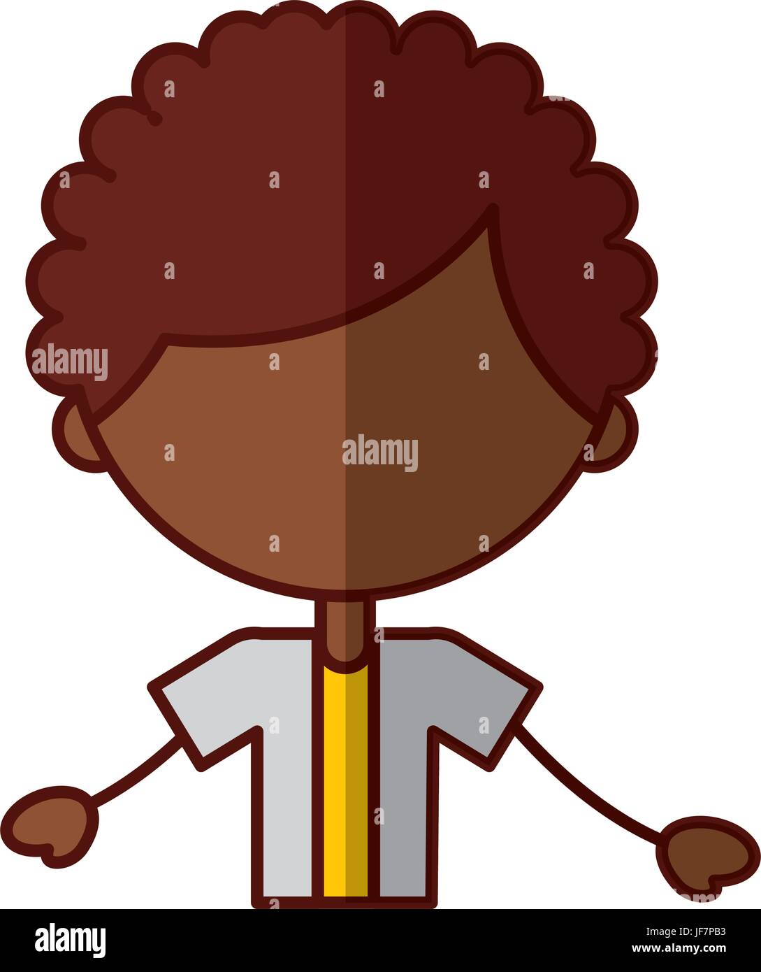 cute african boy character icon Stock Vector Image & Art - Alamy