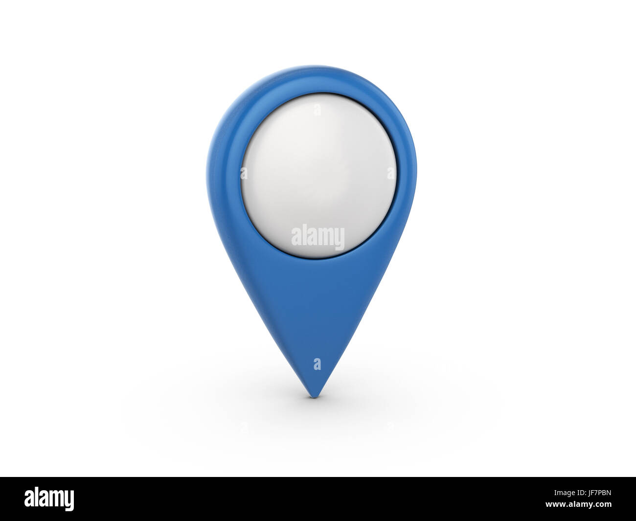 Map marker on a white background. 3d illustration Stock Photo - Alamy