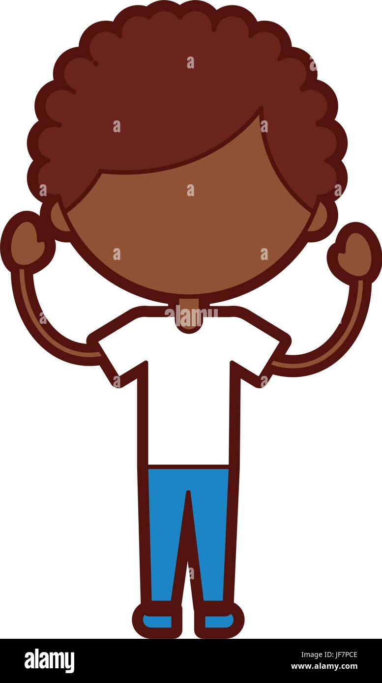 cute african boy character icon Stock Vector Image & Art - Alamy
