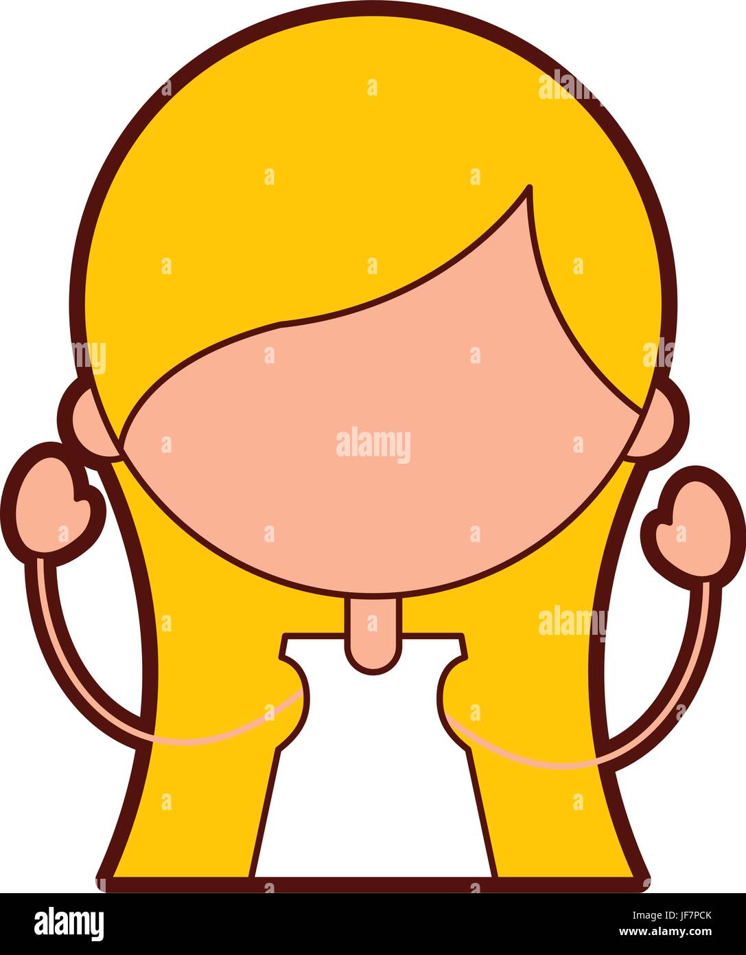 cute girl character icon Stock Vector Image & Art - Alamy