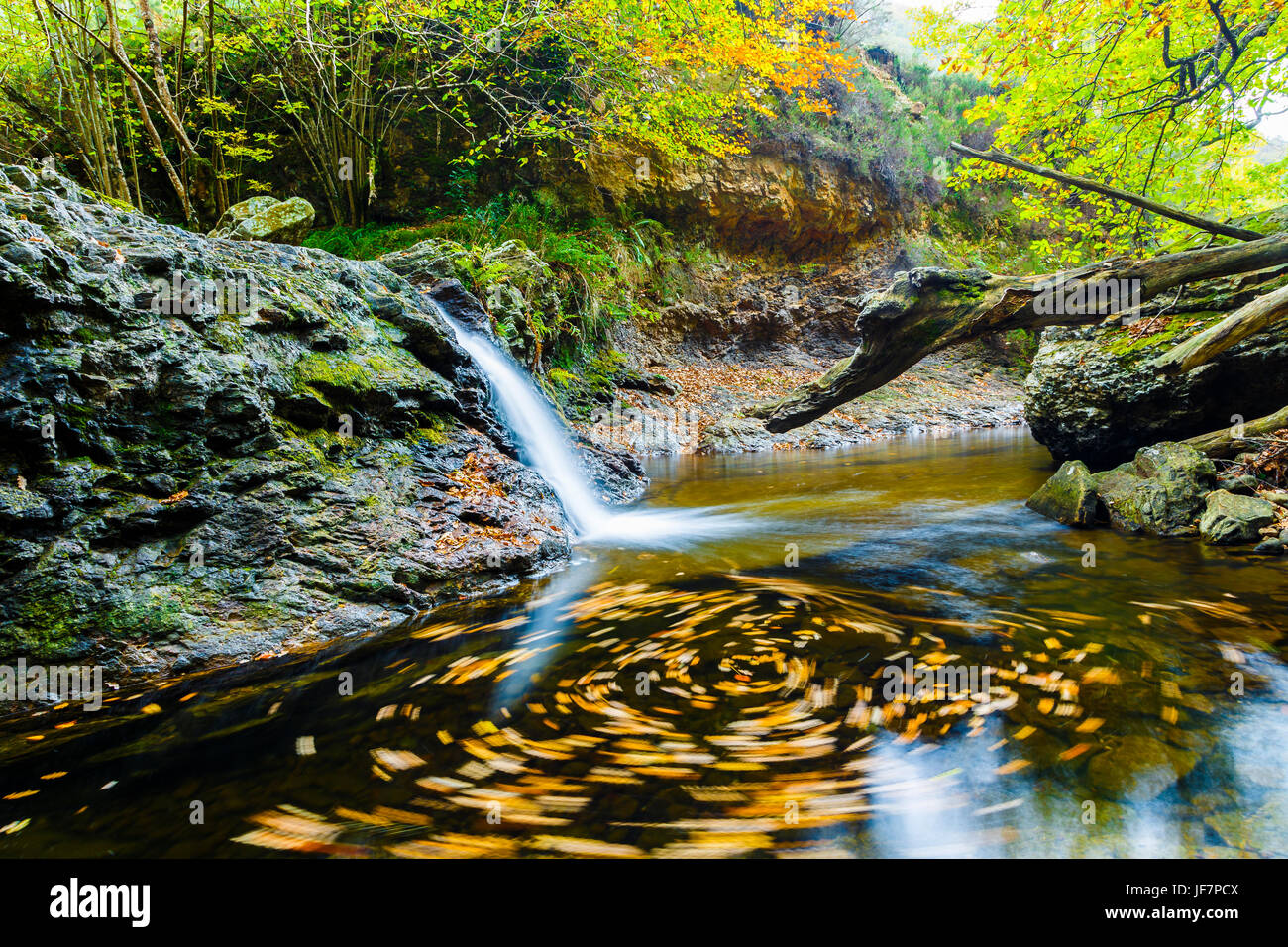 waterfall in a river source Stock Photo - Alamy