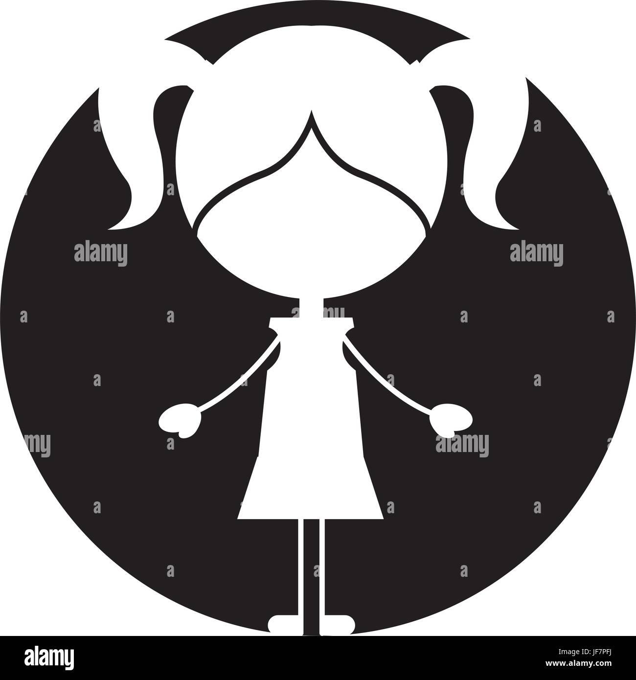 cute girl character icon Stock Vector Image & Art - Alamy