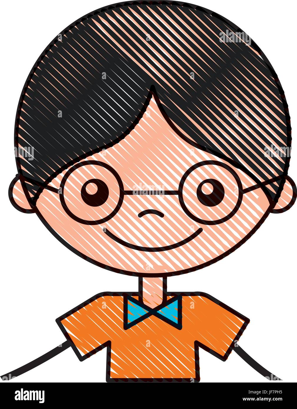 cute boy with glasses character icon Stock Vector Image & Art - Alamy