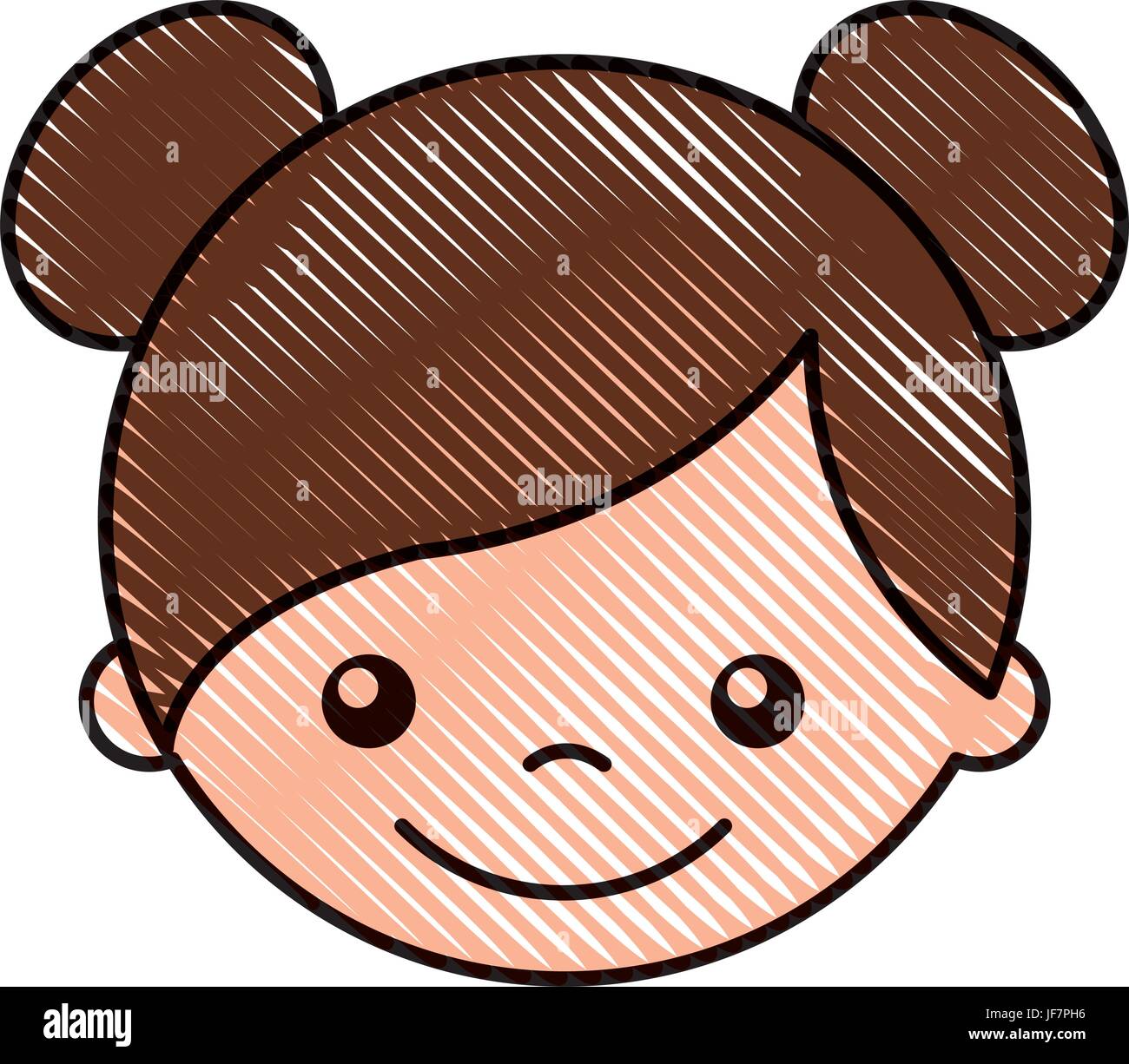 cute girl character icon Stock Vector Image & Art - Alamy