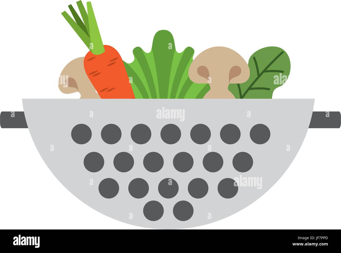Strainer vegetables Stock Vector Images - Alamy