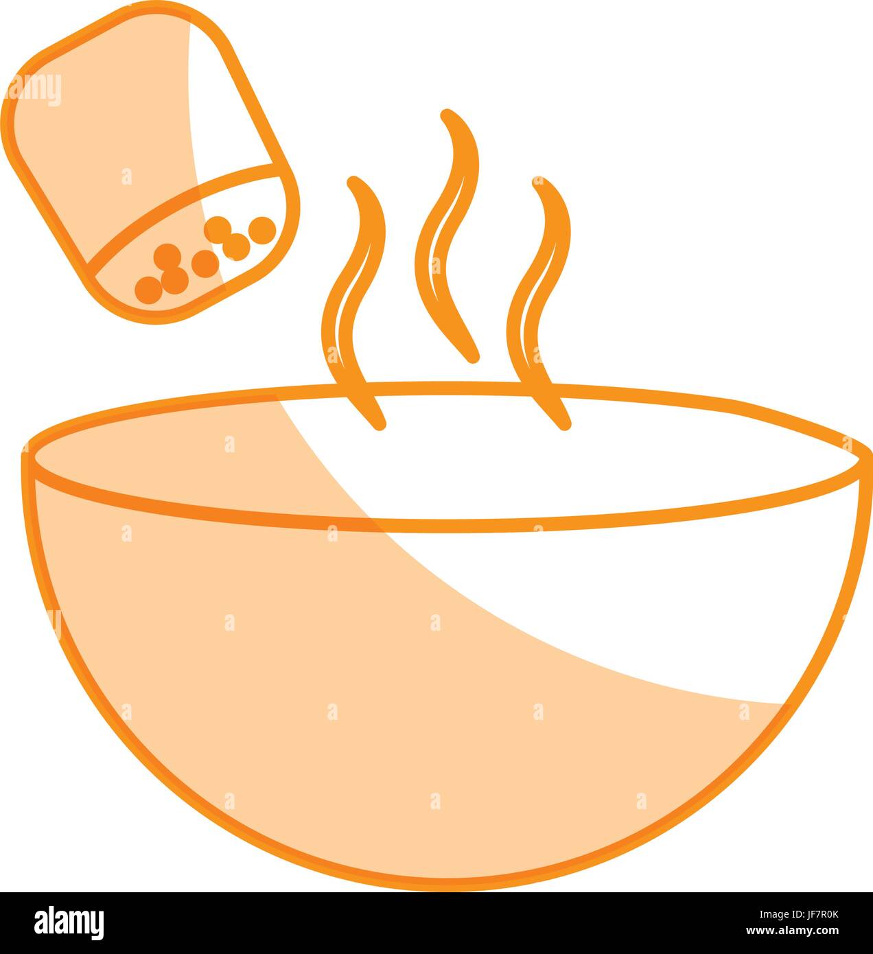 Dish salt shaker isolated Stock Vector Images - Alamy