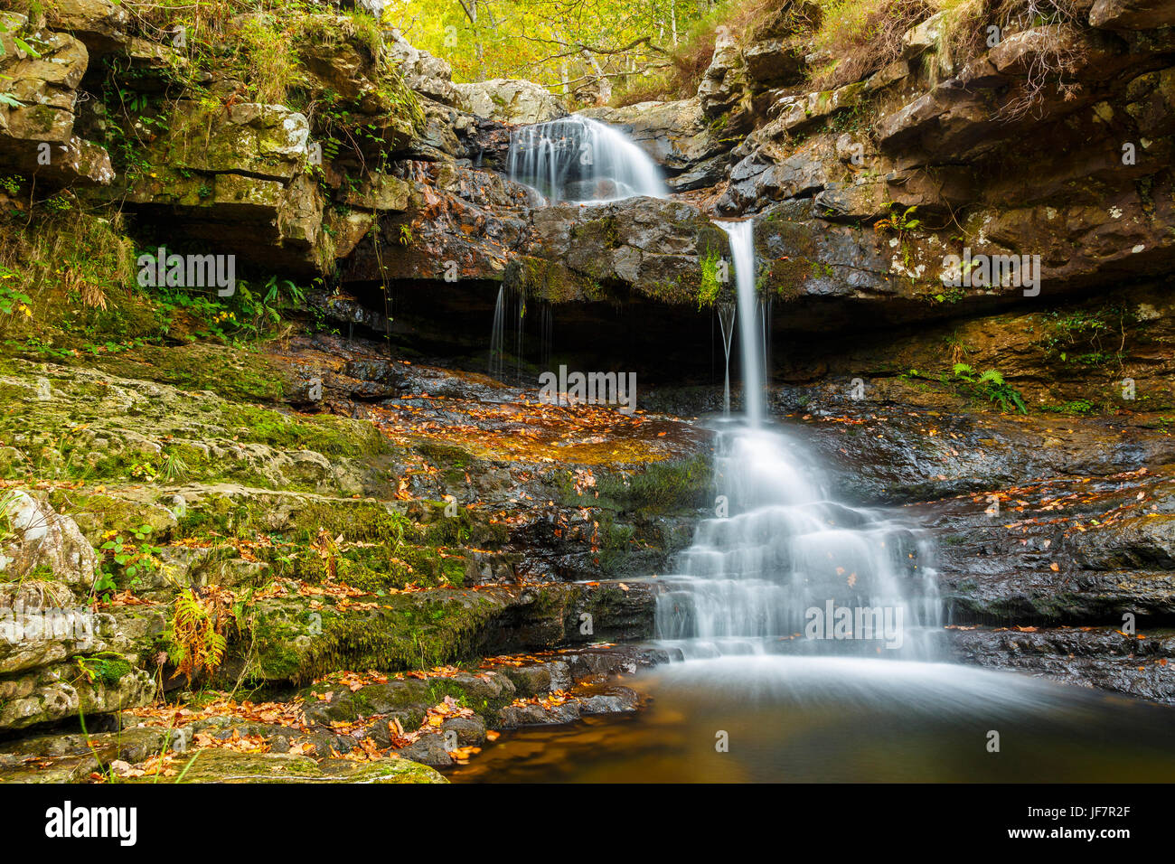 waterfall in a river source Stock Photo - Alamy