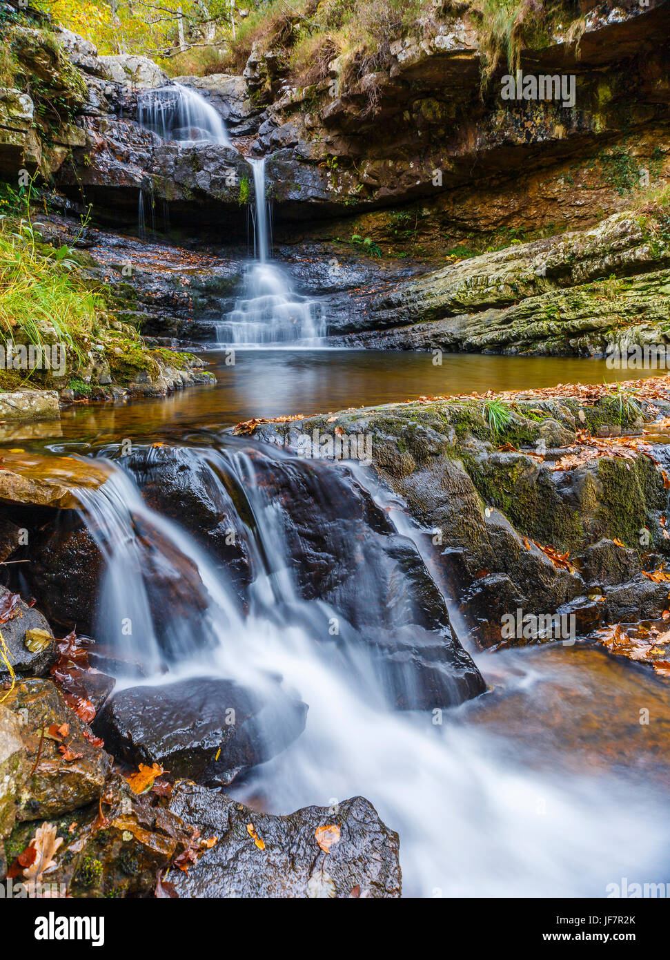 waterfall in a river source Stock Photo - Alamy