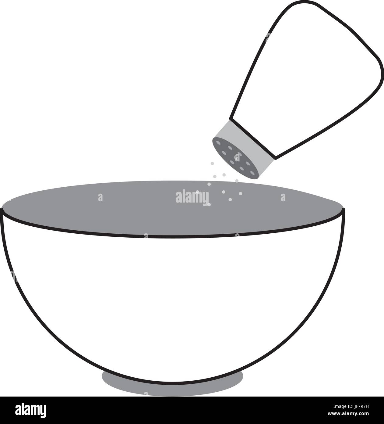 Dish salt shaker isolated Stock Vector Images - Alamy