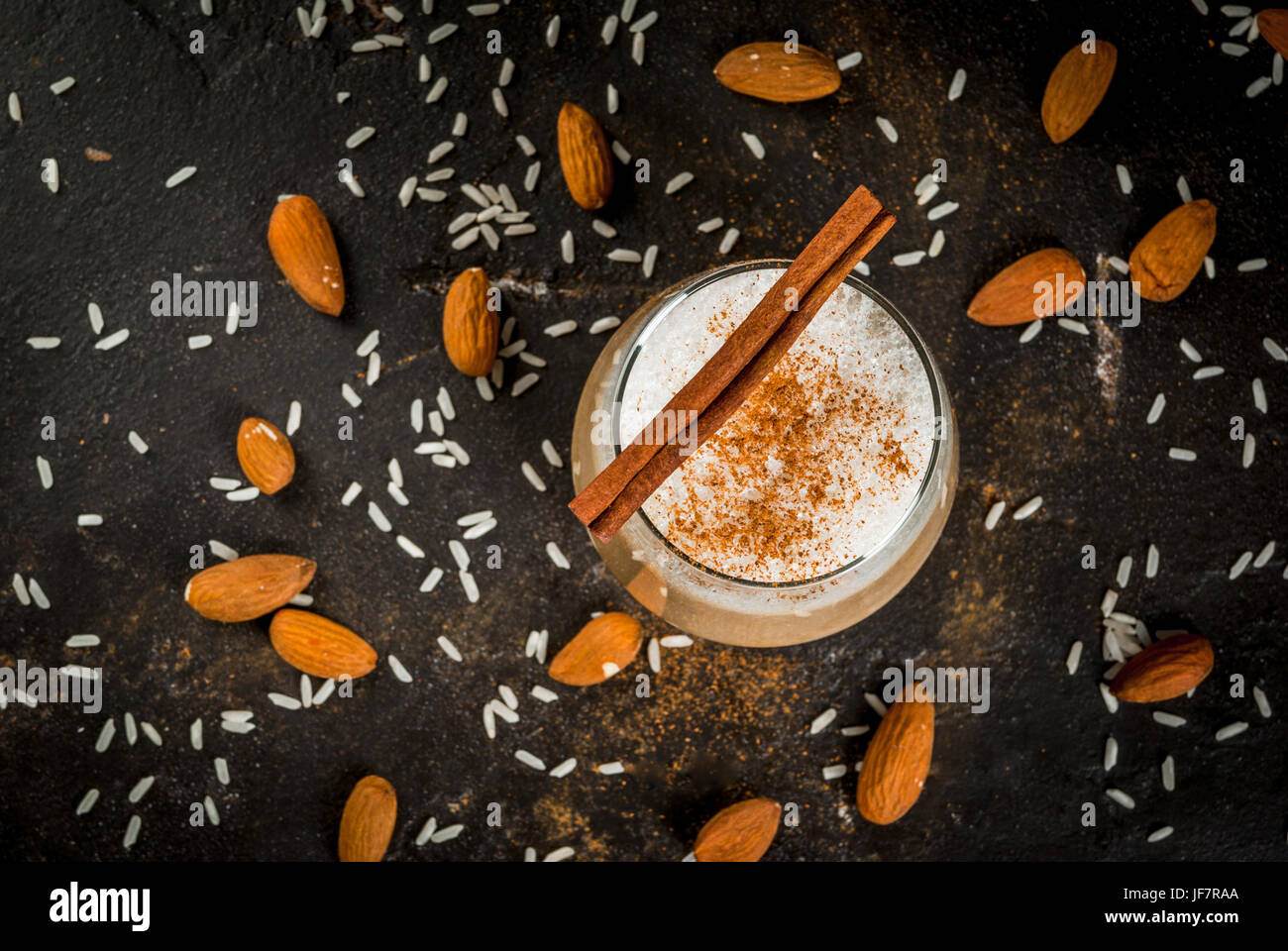 Traditional Mexican drink Horchata Latte - coffee mixed with Horchata ...