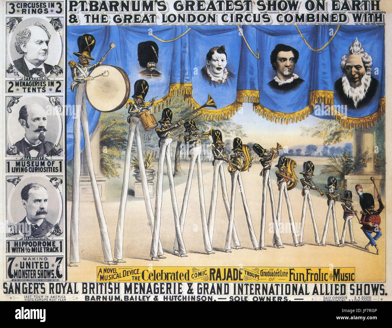 Barnum Poster Ringling Brothers Barnum And Bailey RBBB Circus Original