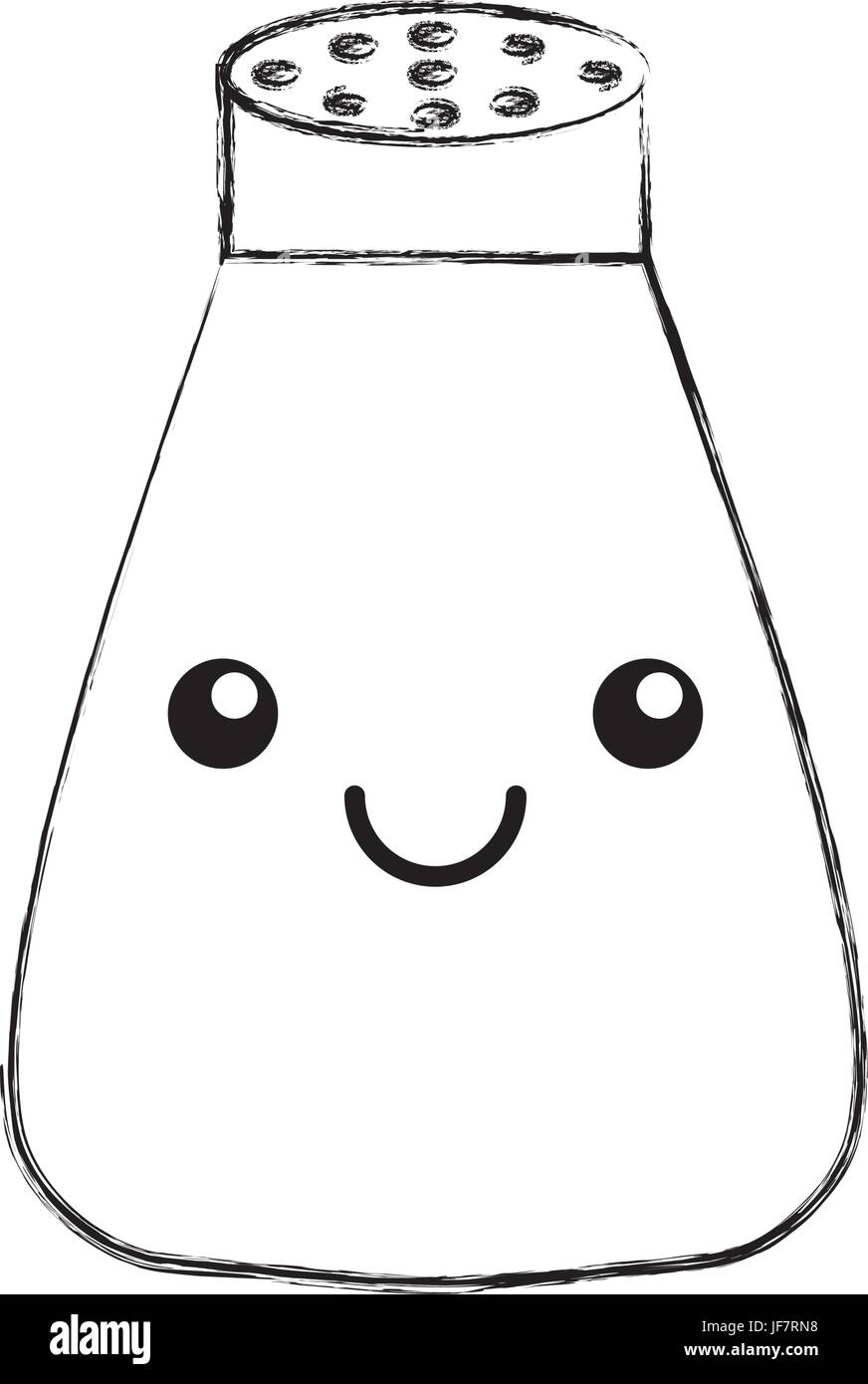 salt shaker kawaii character Stock Vector Image & Art - Alamy