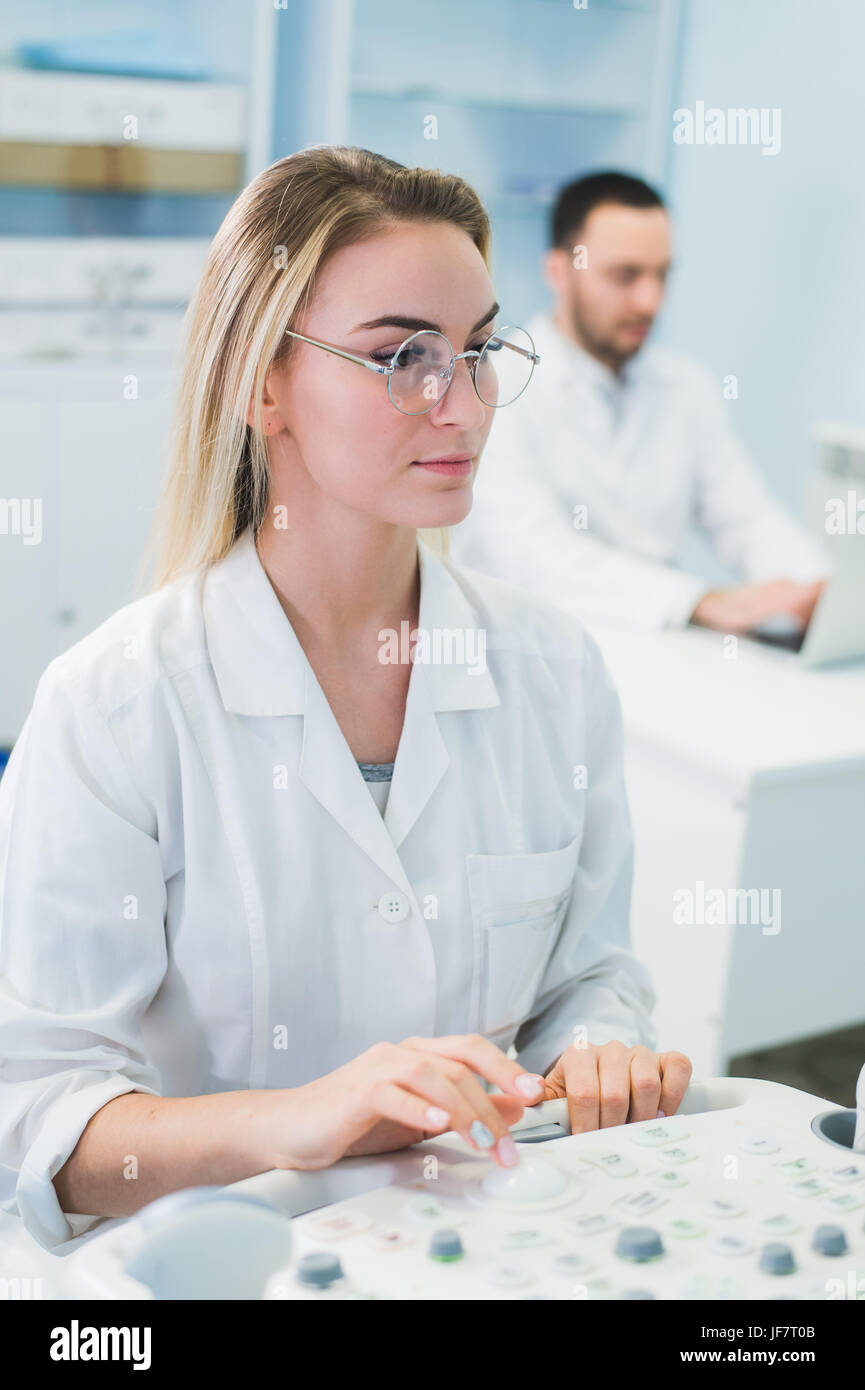 Scientist analysing data computer hi-res stock photography and images ...