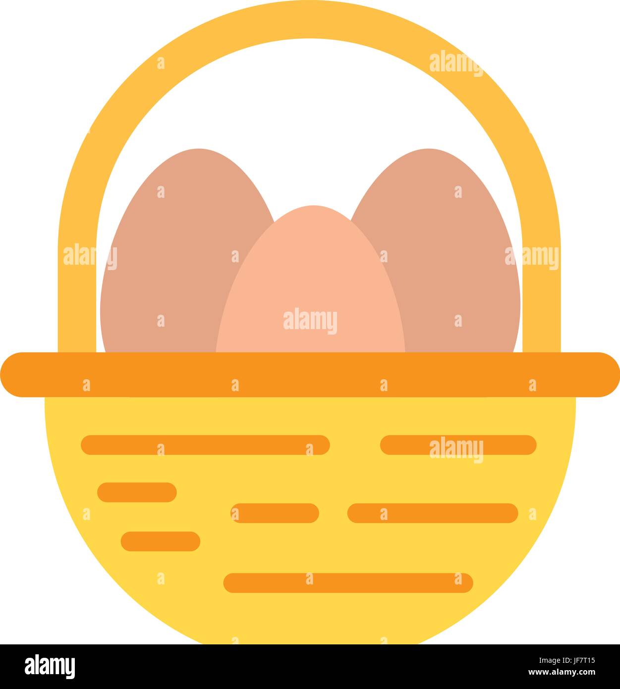 straw basket with eggs Stock Vector Image & Art - Alamy
