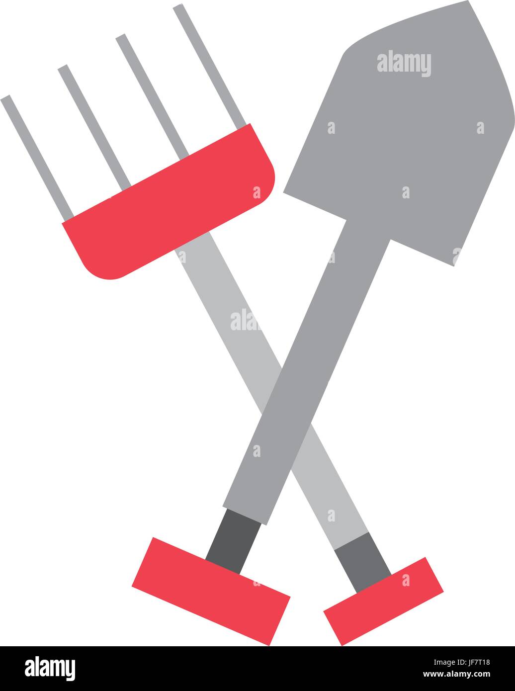 farm rake with shovel Stock Vector Image & Art - Alamy