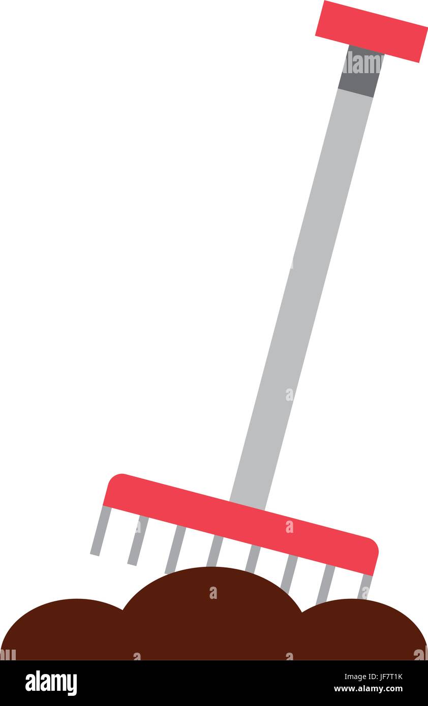 farm rake with ground Stock Vector Image & Art - Alamy