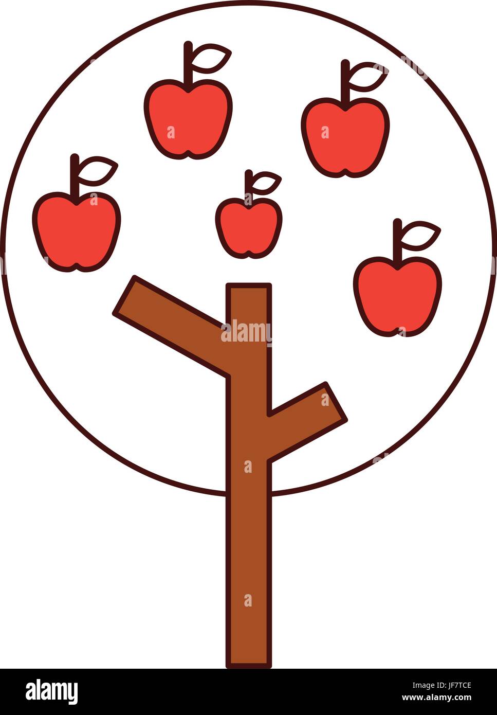 apple tree isolated icon Stock Vector Image & Art - Alamy
