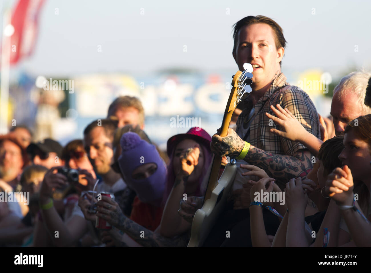 Bearded Theory - Day 2 - Performances Featuring: Slaves Where: Catton ...
