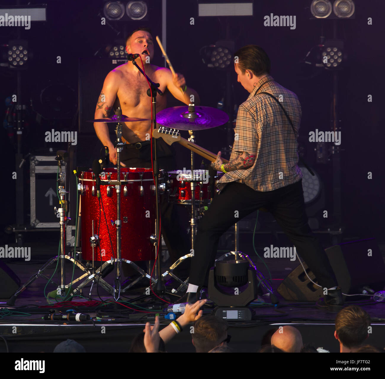 Bearded Theory - Day 2 - Performances Featuring: Slaves Where: Catton ...